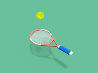 Tennis Racket Animation | Merve Kök
